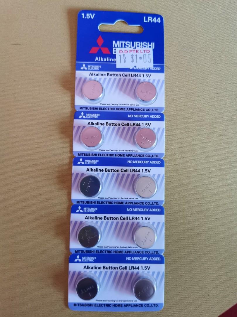 Mitsubishi LR44 battery 10pcs, Mobile Phones & Gadgets, Mobile & Gadget ...