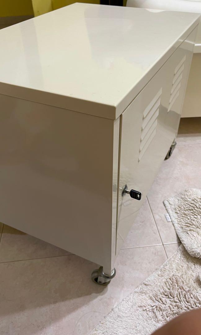 ikea metal storage cabinet w wheels, Furniture & Home Living, Furniture ...