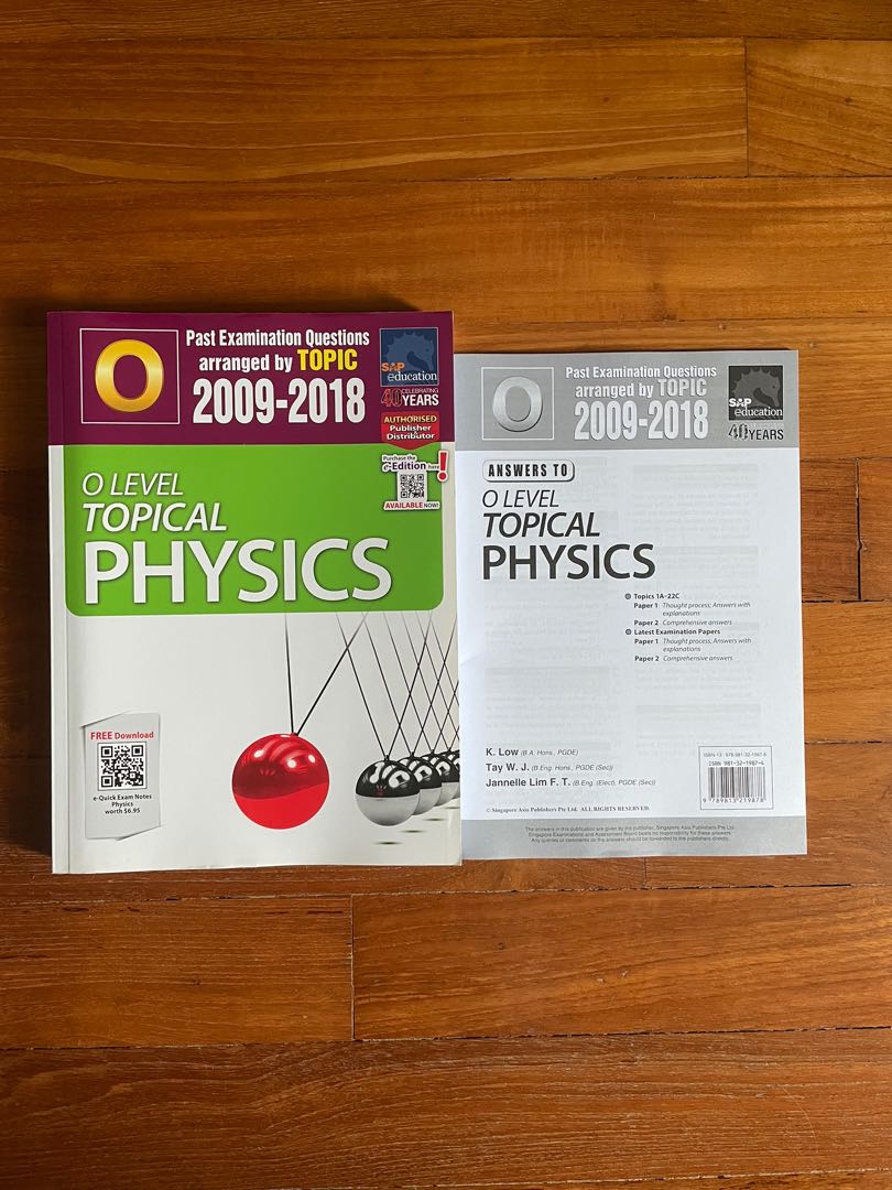 O Level Physics TYS 2009-2018, Hobbies & Toys, Books & Magazines ...
