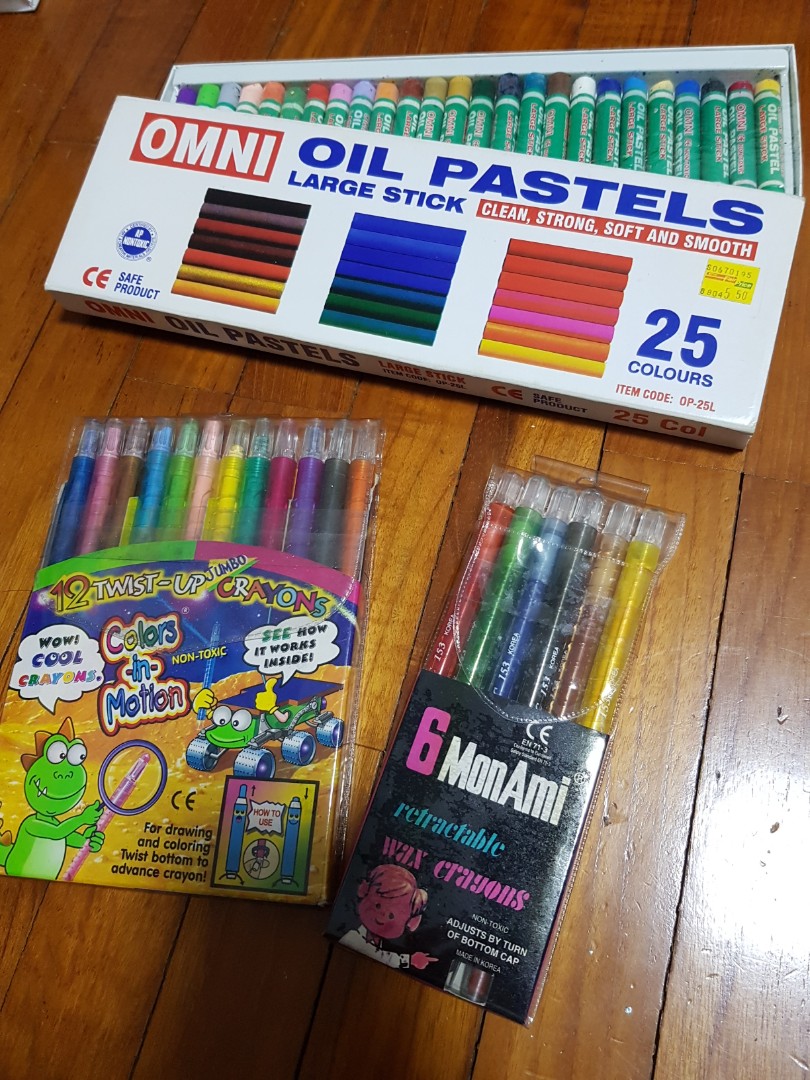 Oil pastels & crayons, Design & Craft, Craft Supplies & Tools on Carousell