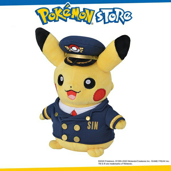 Original Pokemon Centre Pilot Pikachu Singapore Ver Soft Toy, Hobbies ...