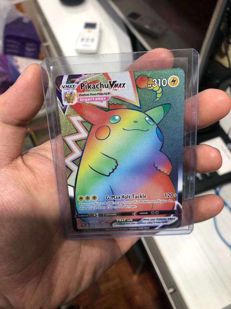 Pikachu Vmax Rainbow, Hobbies & Toys, Toys & Games on Carousell