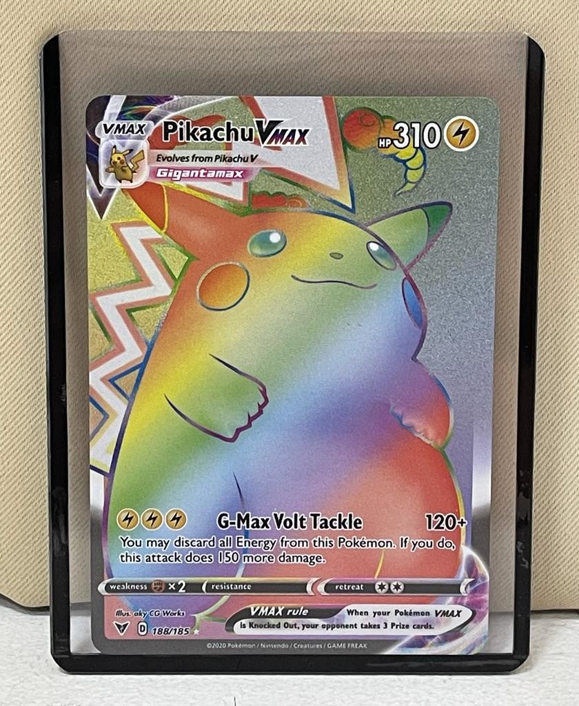 Pikachu VMAX Rainbow Rare, Hobbies & Toys, Toys & Games on Carousell
