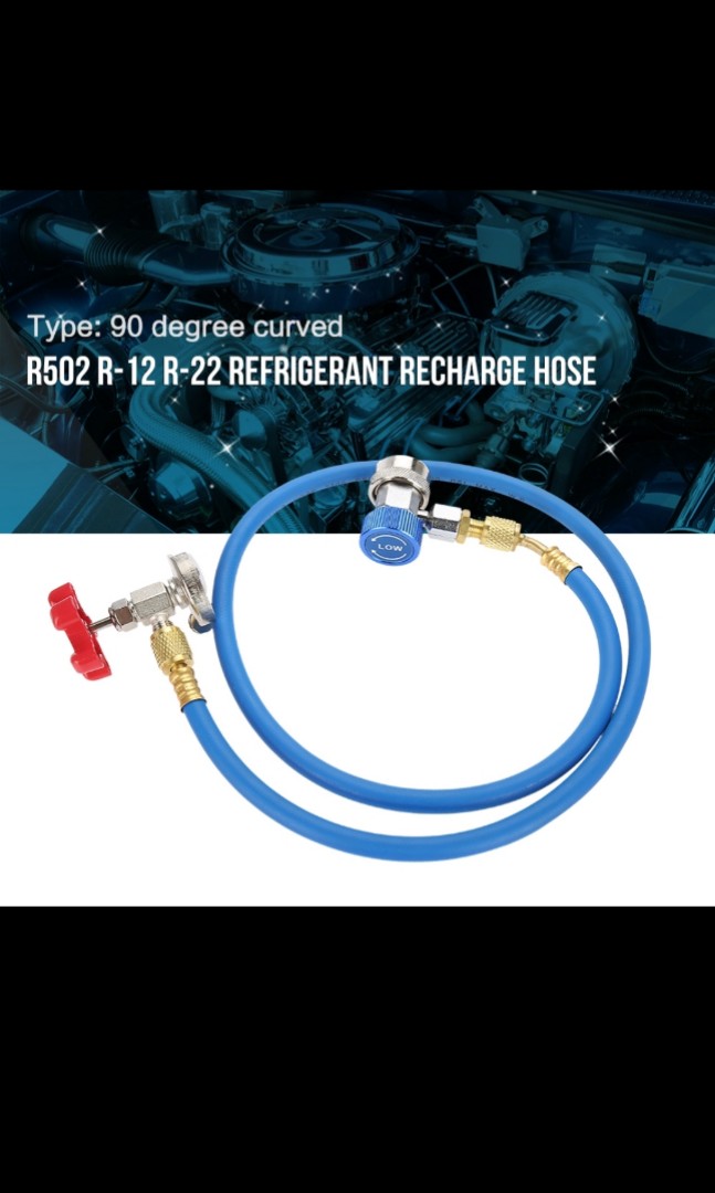 R134a Refrigerant / compressor oil Recharge Hose kit., Auto Accessories ...