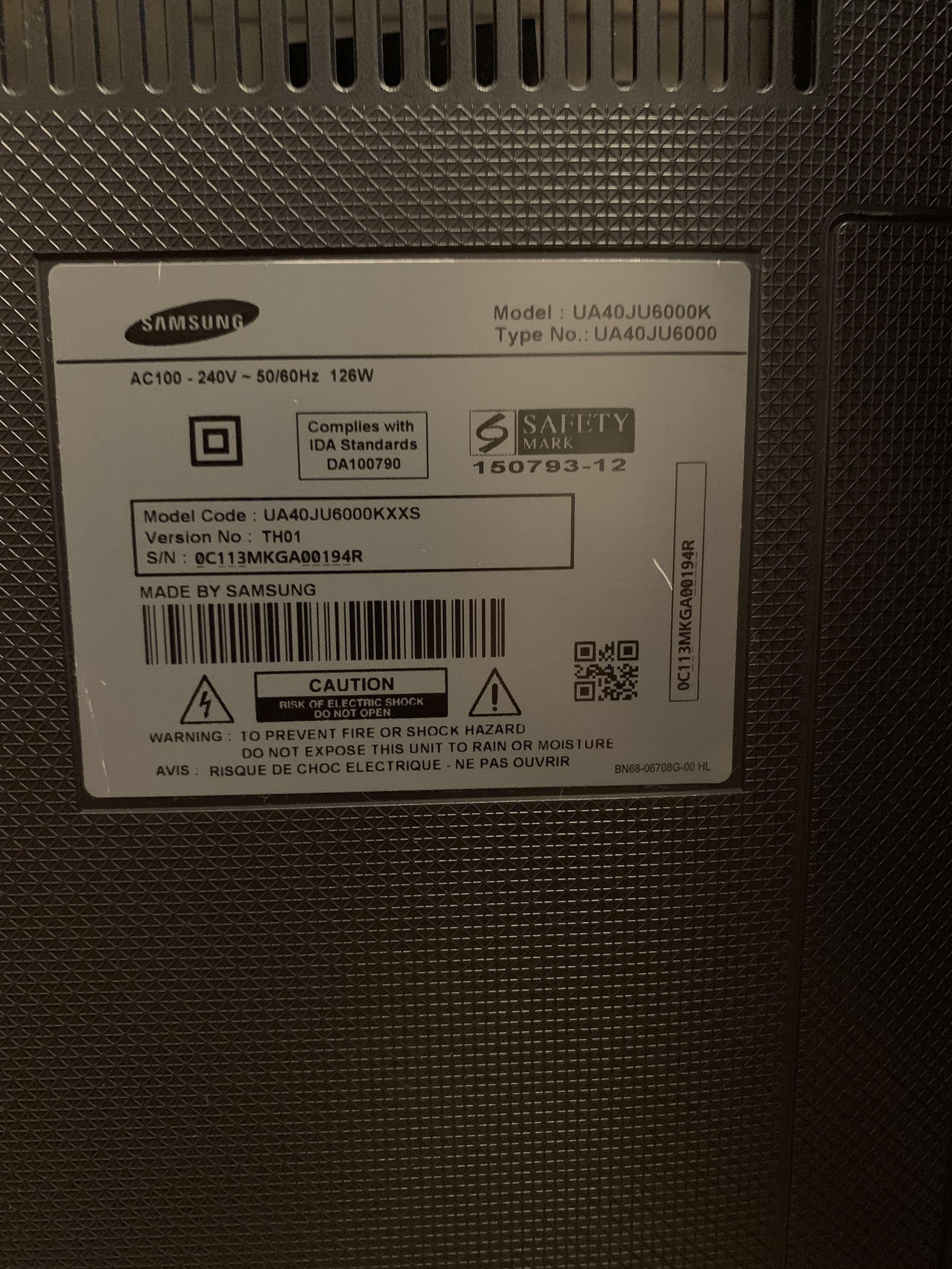 Samsung Smart TV 40 inch 4K screen, Home Appliances, TVs ...