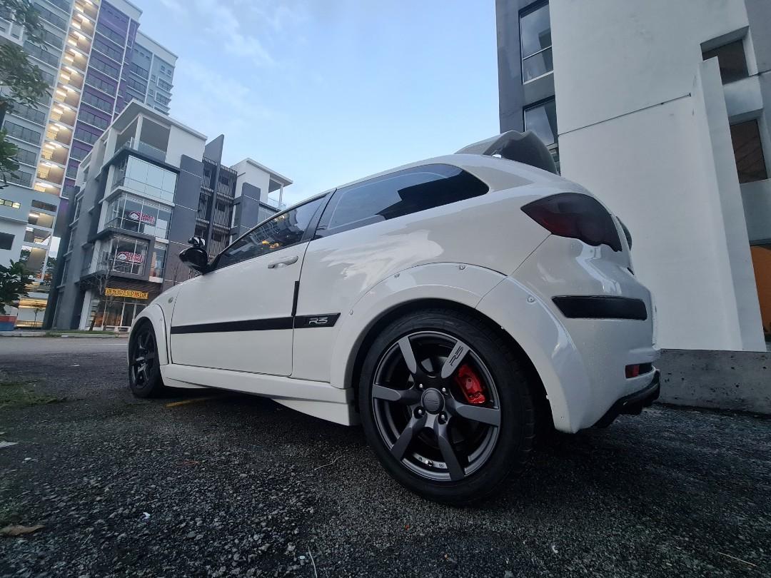 Proton Satria Neo R3 2013- White, Cars, Cars for Sale on Carousell