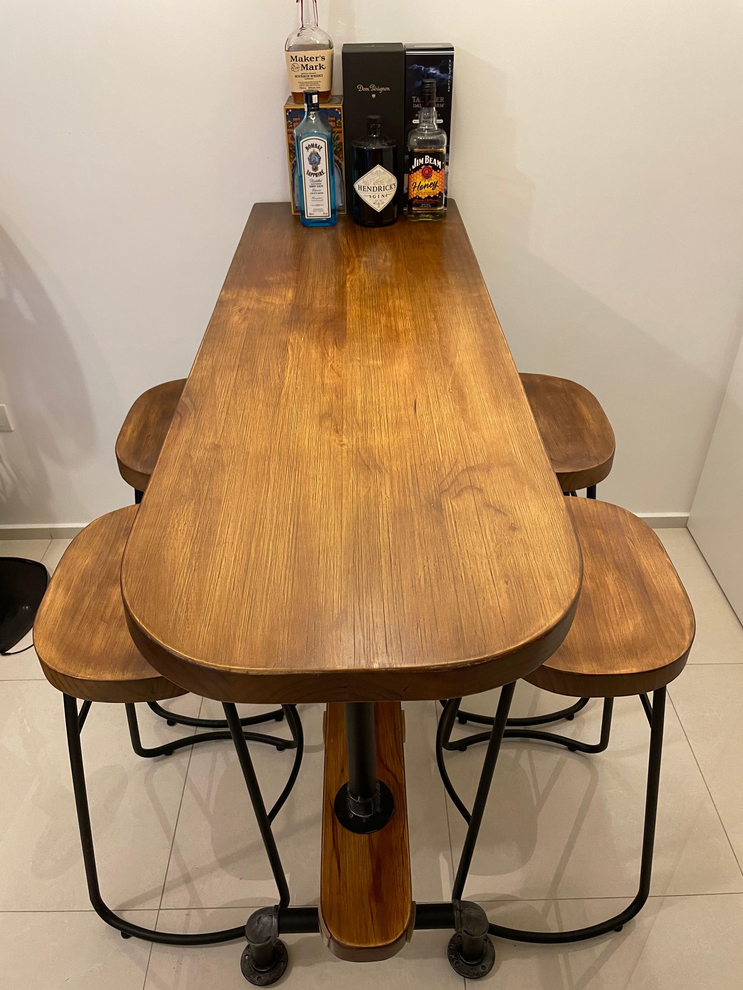 Jim Beam Bar Table And Stools - The Best Picture Of Beam