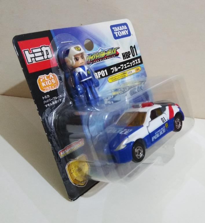Tomy Tomica Hyper Blue Police HBP01 Nissan 曰產 370Z Fairlady 連人仔 吸塑版 (日版), 興趣及遊戲, 玩具 & 遊戲類 ...