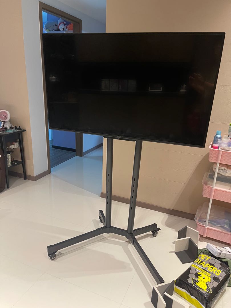 TV & LCD Monitor Console Stand with castor wheels, Furniture & Home ...