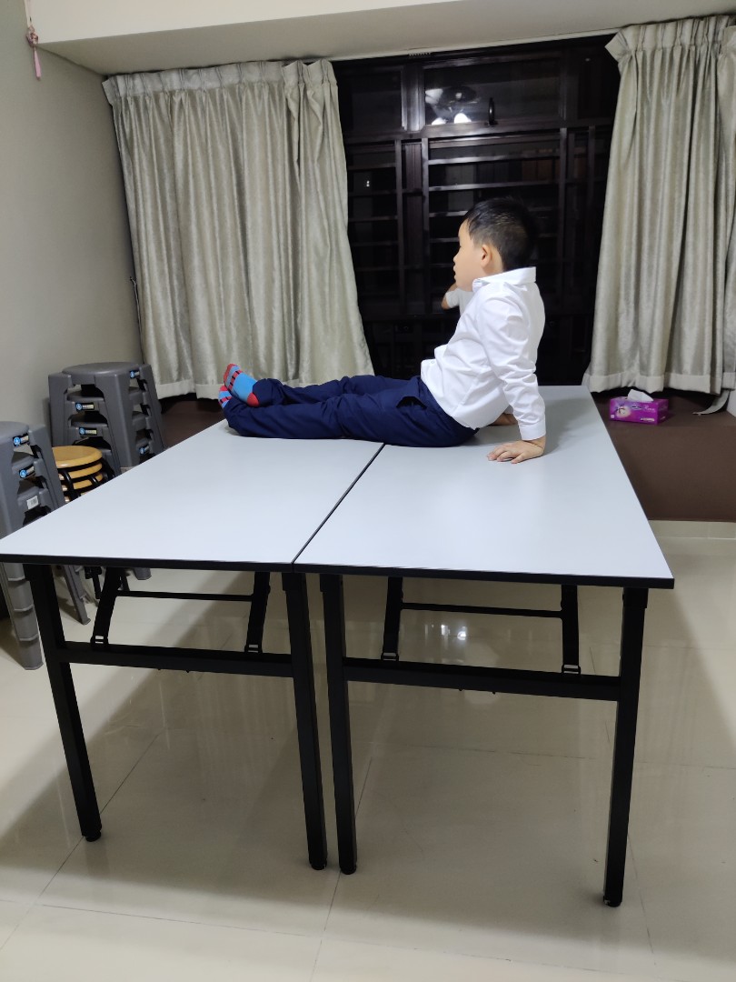 Used Foldable Heavg Duty Table (Army style GS table), Furniture & Home ...