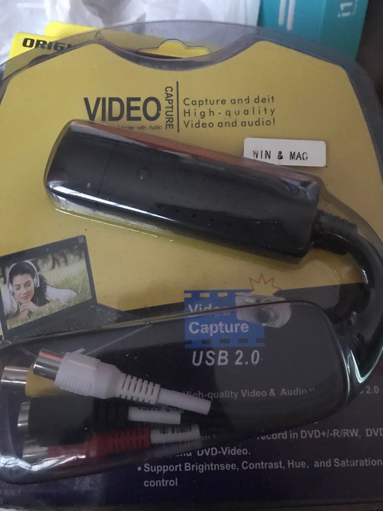 VHS to Digital Converter USB 2.0 Video Converter Audio Capture Card VHS ...
