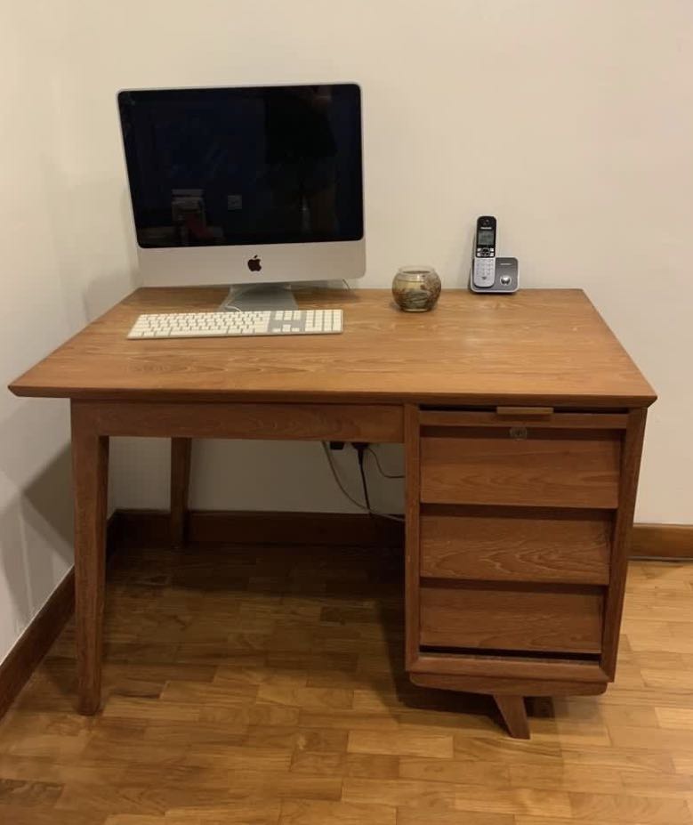 Vintage Study Table Rare Find Refurbished Nostalgic Old School Elegant ...