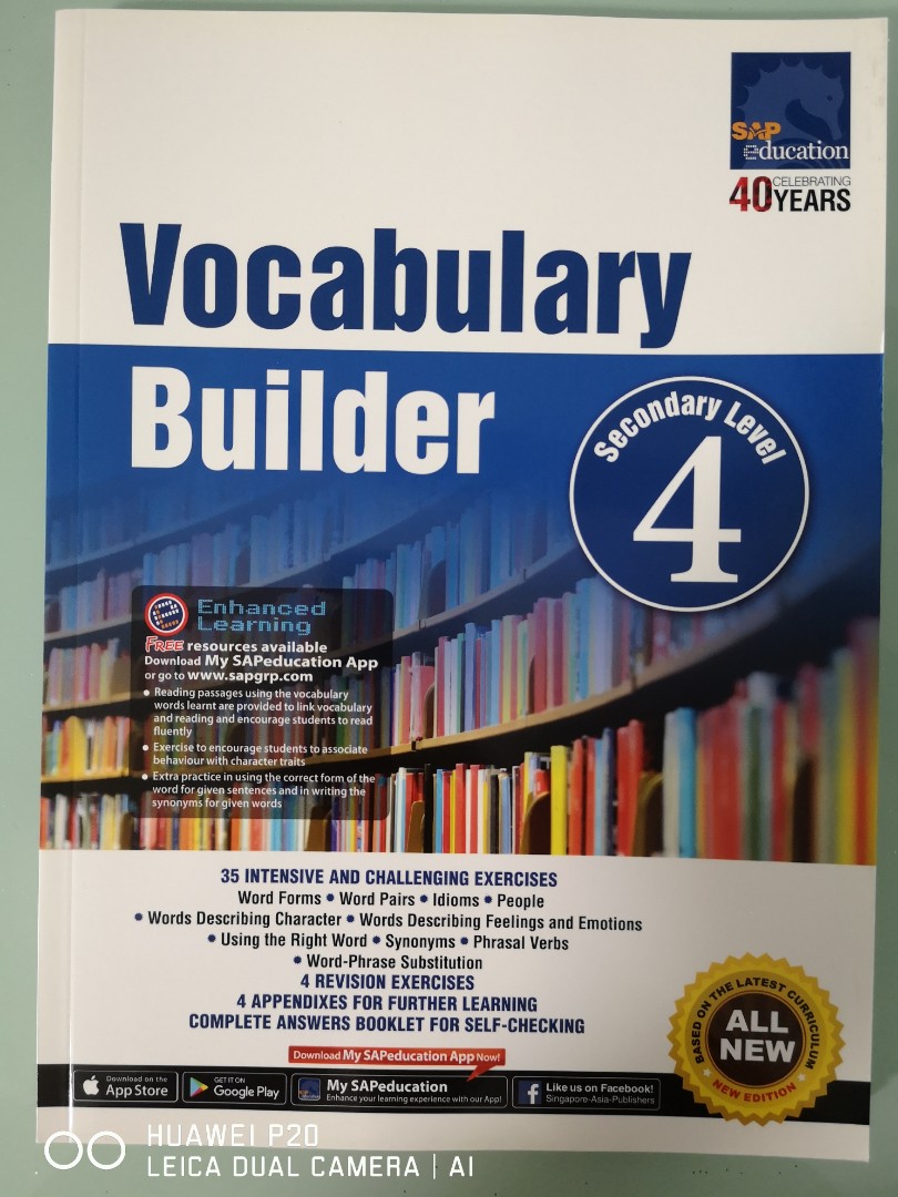 Vocabulary Builder Secondary Level 4, Hobbies & Toys, Books & Magazines ...