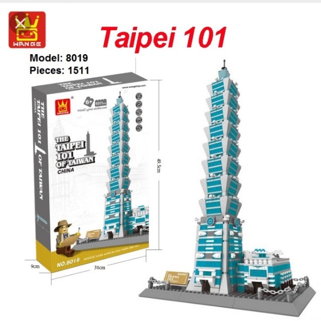 Wange Architecture The Taipei 101 of Taiwan Building City House Model ...