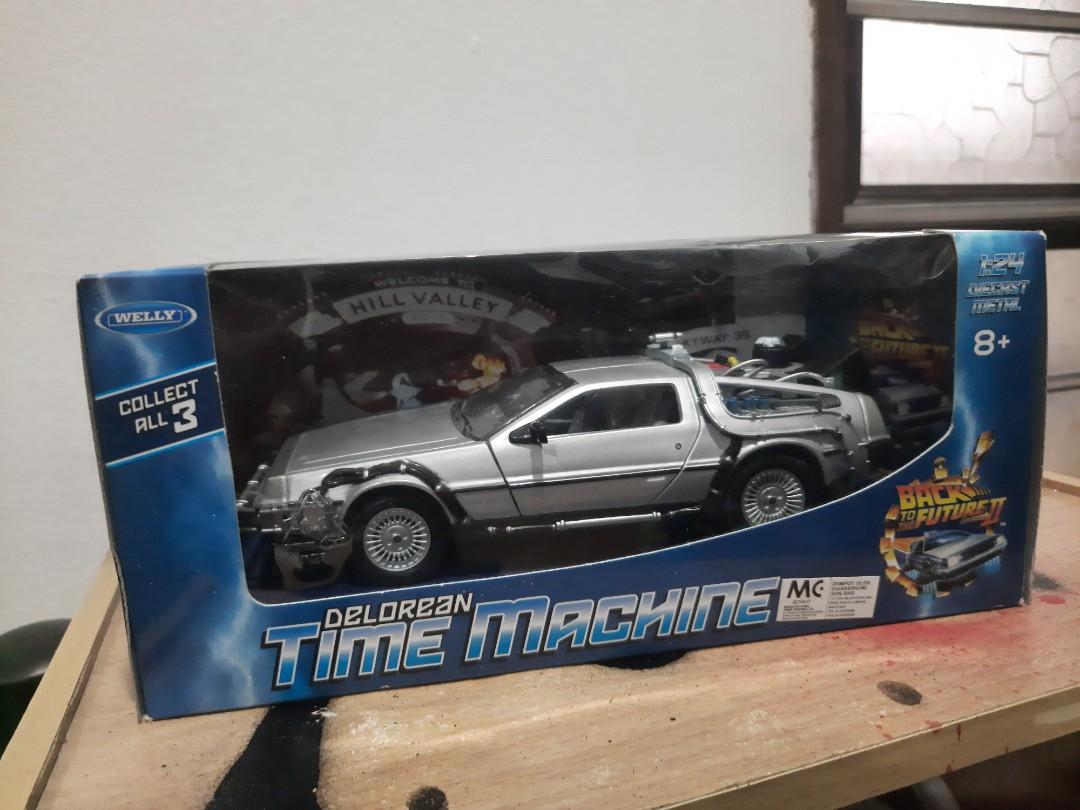 Welly 1/24 Delorean Time Machine (Back To The Future II) Diecast Model ...