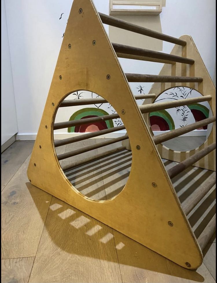 Moovbaby Solid Wooden Pikler triangle tent, Babies & Kids, Baby Nursery ...