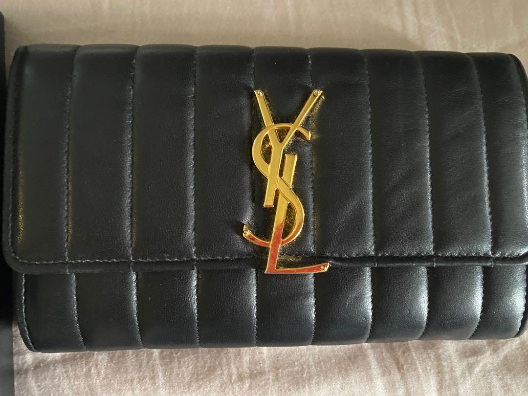 YSL Sintra Plume wallet, Luxury, Bags & Wallets on Carousell