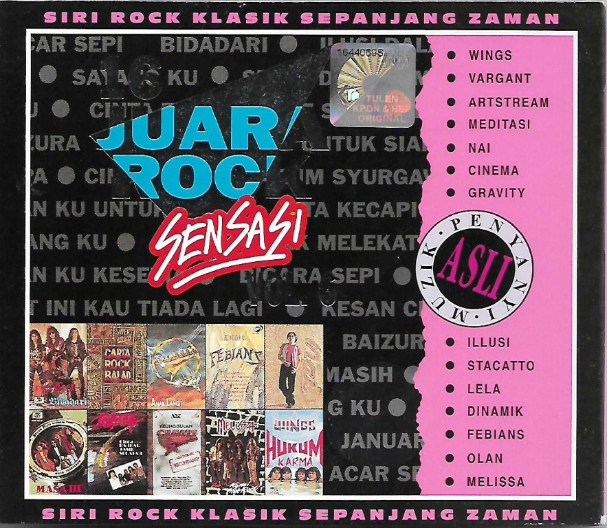 16 Juara Rock Sensasi Vol.6 CD Original Artist Siri Rock Klasik ...