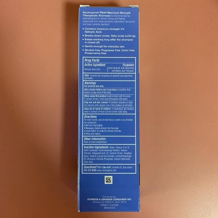 4 bottles of Neutrogena T/ Sal (TSal) Therapeutic Salicylic Acid ...