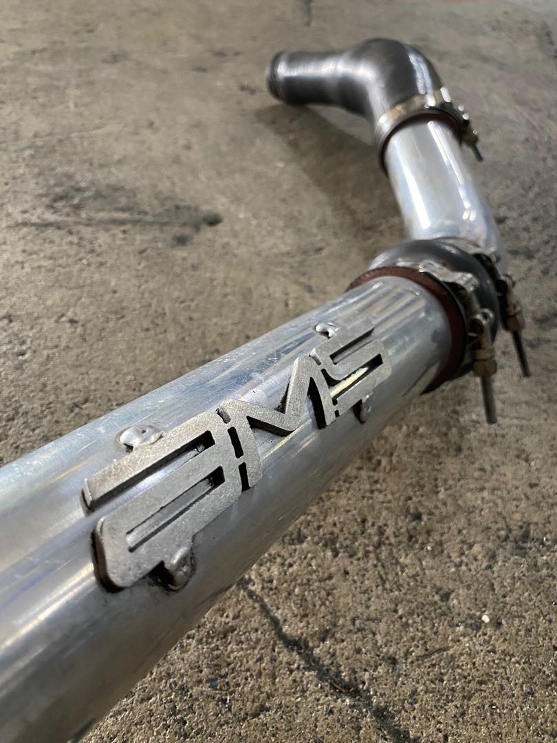 AMS upp Intercooler pipe (Evo X), Car Accessories, Accessories on Carousell