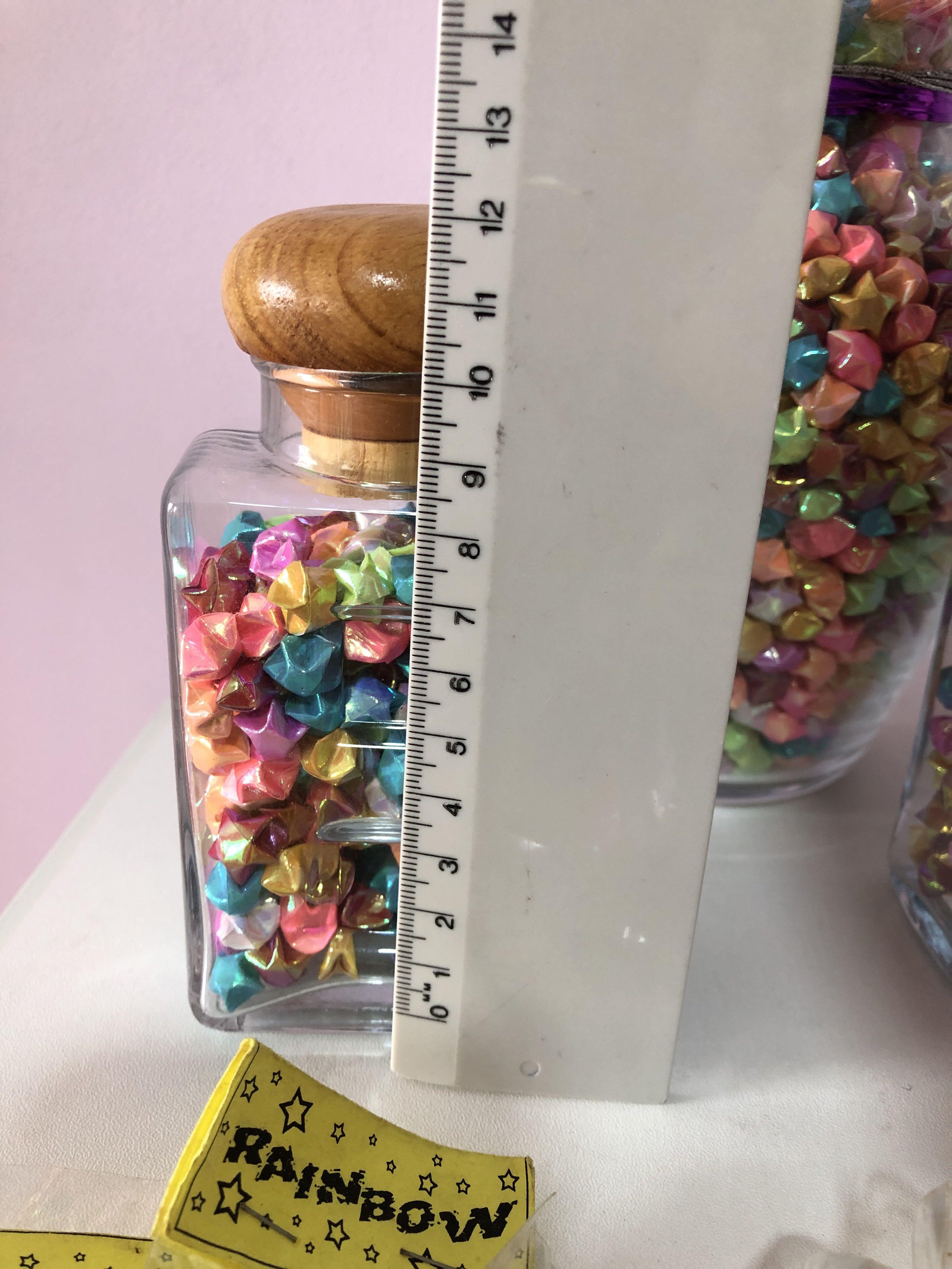 DIY origami Art craft folded lucky stars with nice containers, Hobbies ...