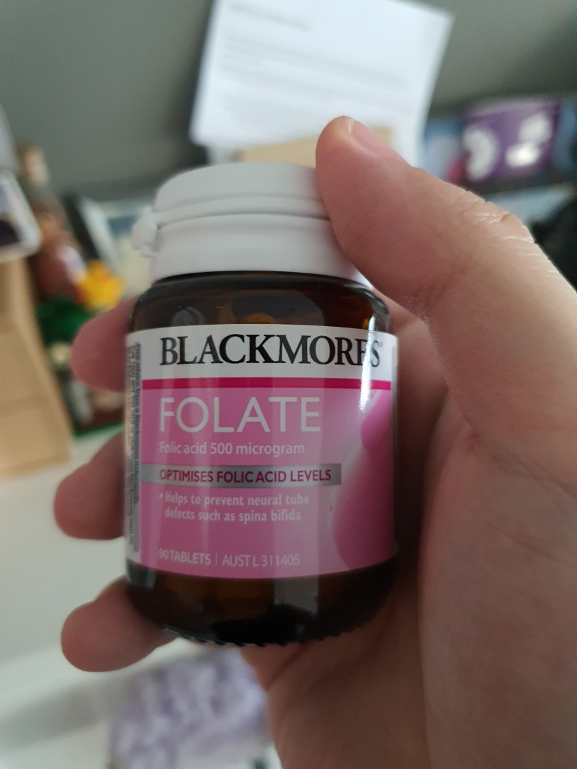 Blackmores Folate folic acid 500mg 90 tablets, Babies & Kids, Maternity ...