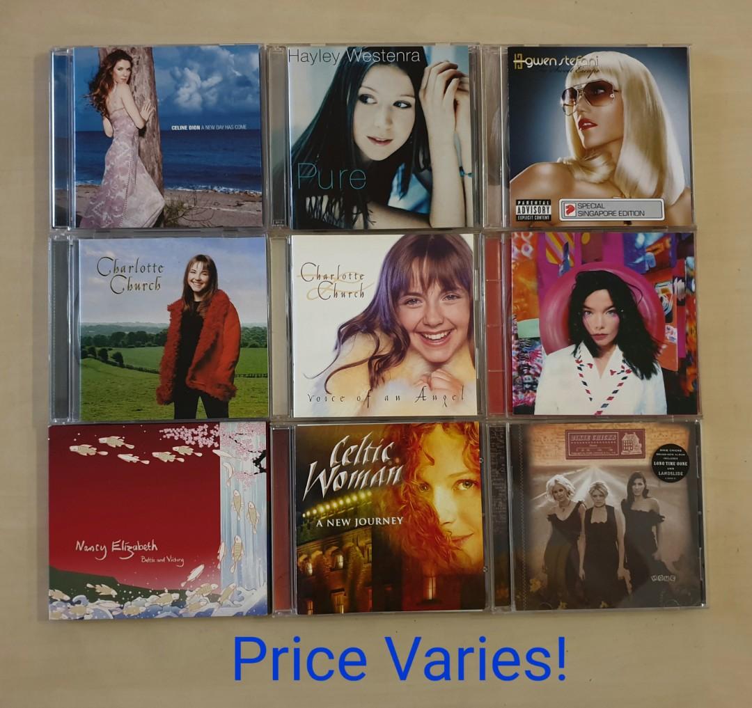 Celine Dion-A New Day Has Come, Hayley Westenra-Pure, Gwen Stefani-The ...