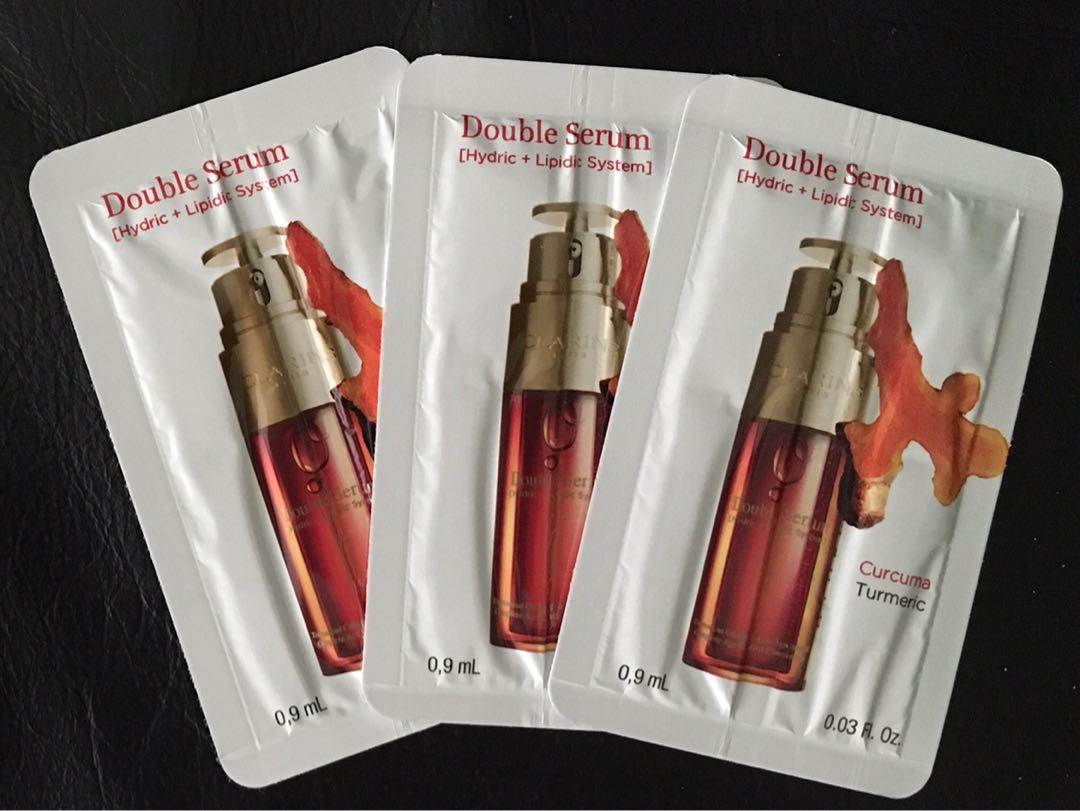 2023 new stocks! Clarins Double Serum 0.9ml x 45 sachets; Clarins ...