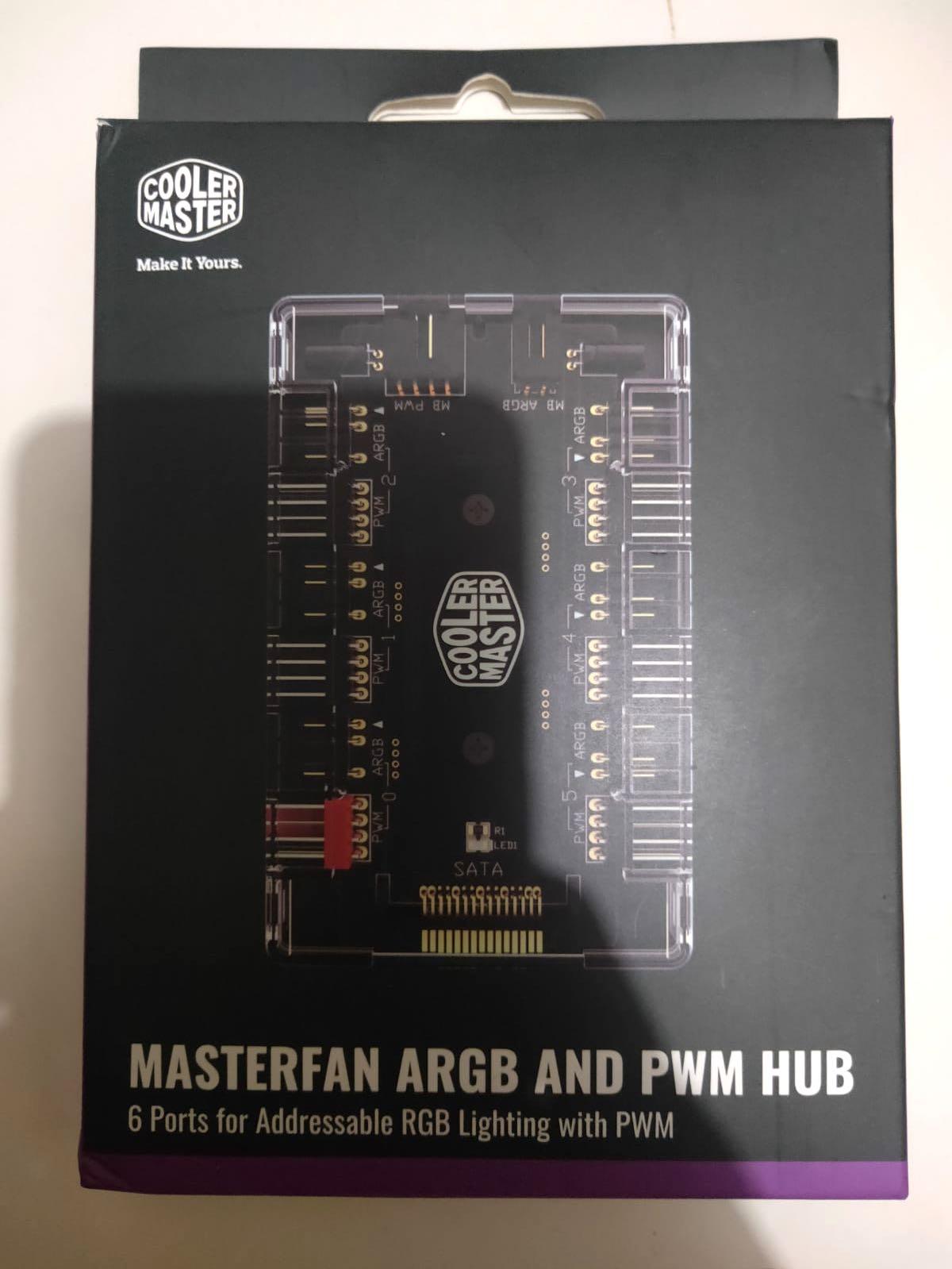 Cooler Master masterfan ARGB and PWM hub, Computers & Tech, Parts ...