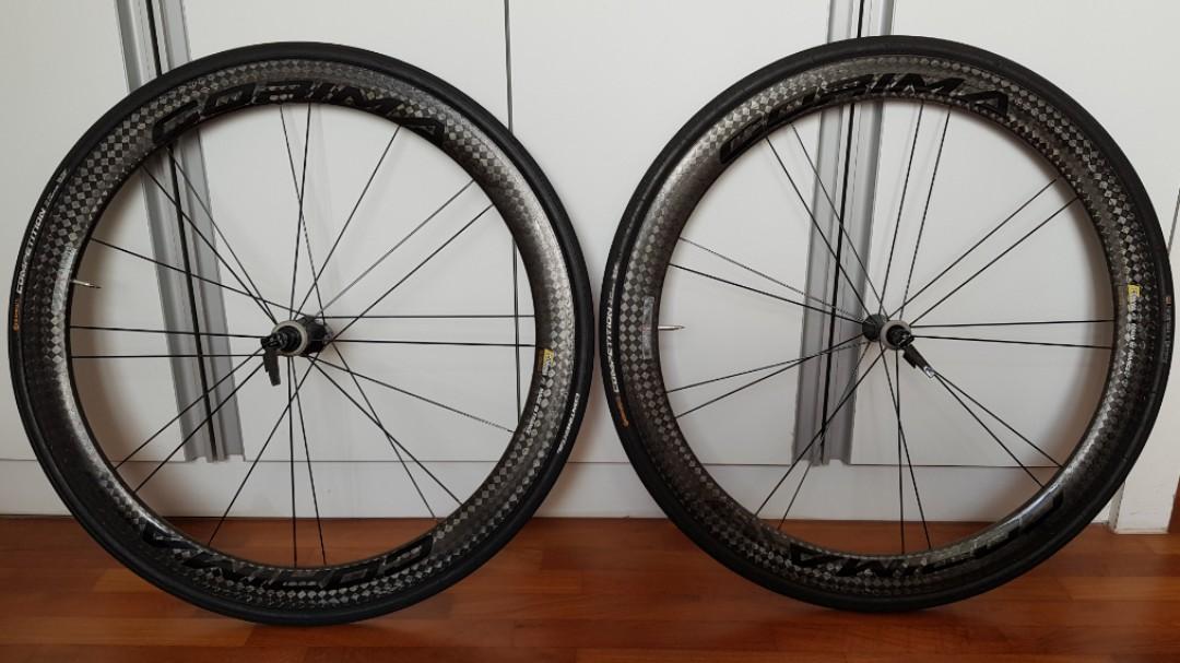 Corima S+ 47mm Tubular carbon wheel set, Sports Equipment, Bicycles ...