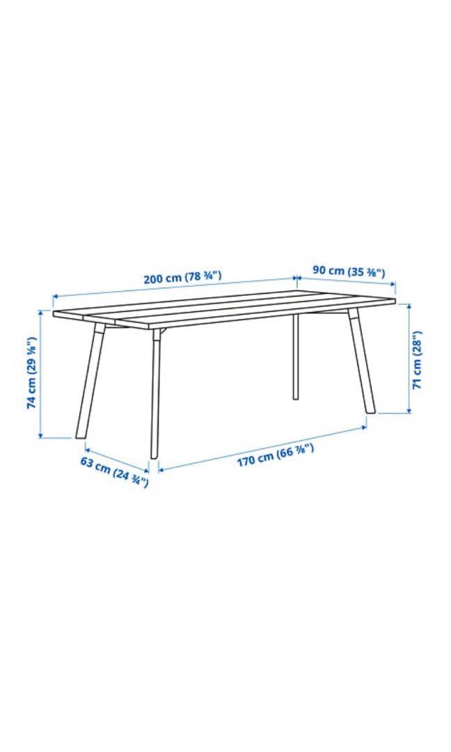 Ikea YPPERLIG Dining Table, Furniture & Home Living, Furniture, Tables ...