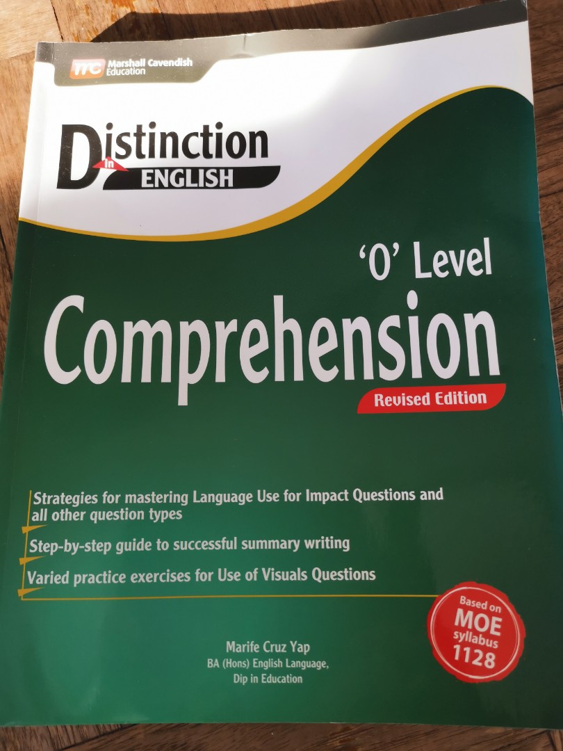 Distinction in English - O Level Comprehension, Hobbies & Toys, Books ...