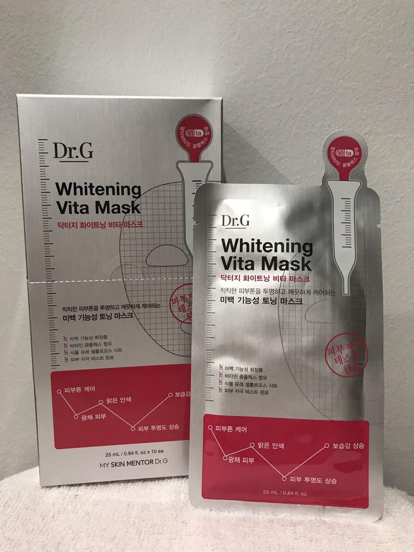Dr G Whitening Vita Mask, Beauty & Personal Care, Face, Face Care on ...