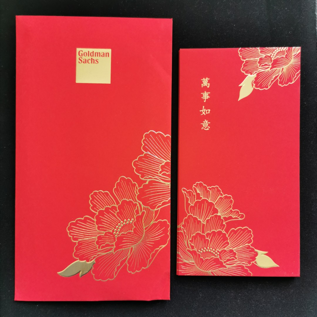 Goldman Sachs 2021 red packet angbao, Hobbies & Toys, Stationery ...