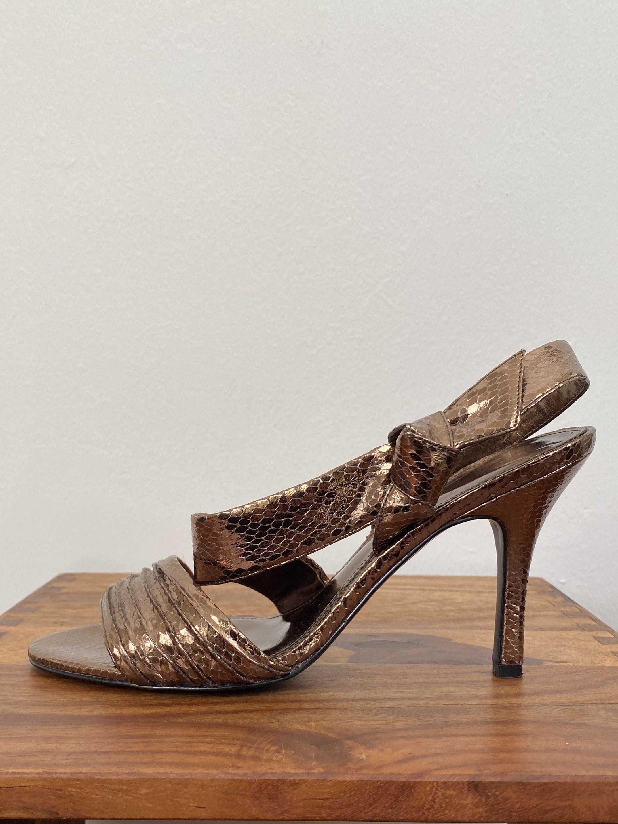 High Heels copper metallic leather size 37 THE TOUCH OF NINA, Women's ...