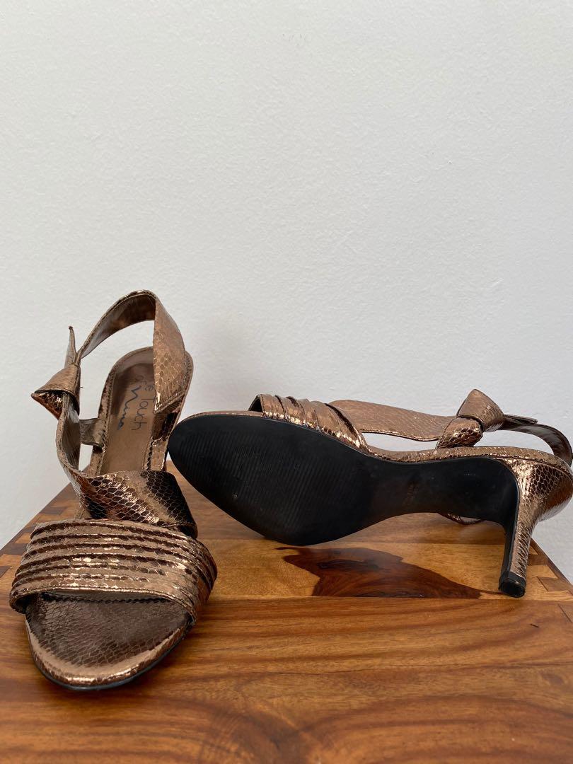High Heels copper metallic leather size 37 THE TOUCH OF NINA, Women's ...