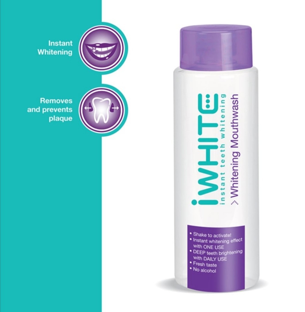 IWHITE Instant Whitening Mouthwash 500ml, Beauty & Personal Care, Oral ...