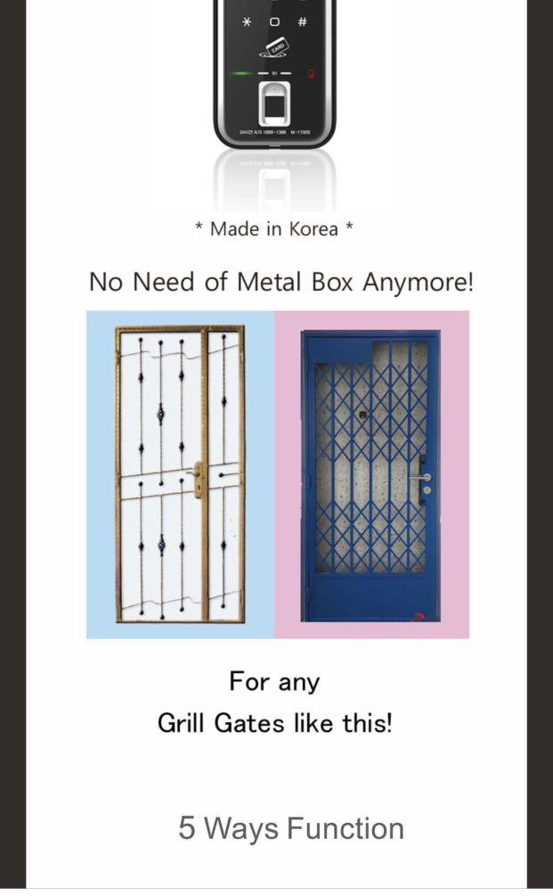Kaiser Metal Grill Gate Digital Lock, Furniture & Home Living, Security ...