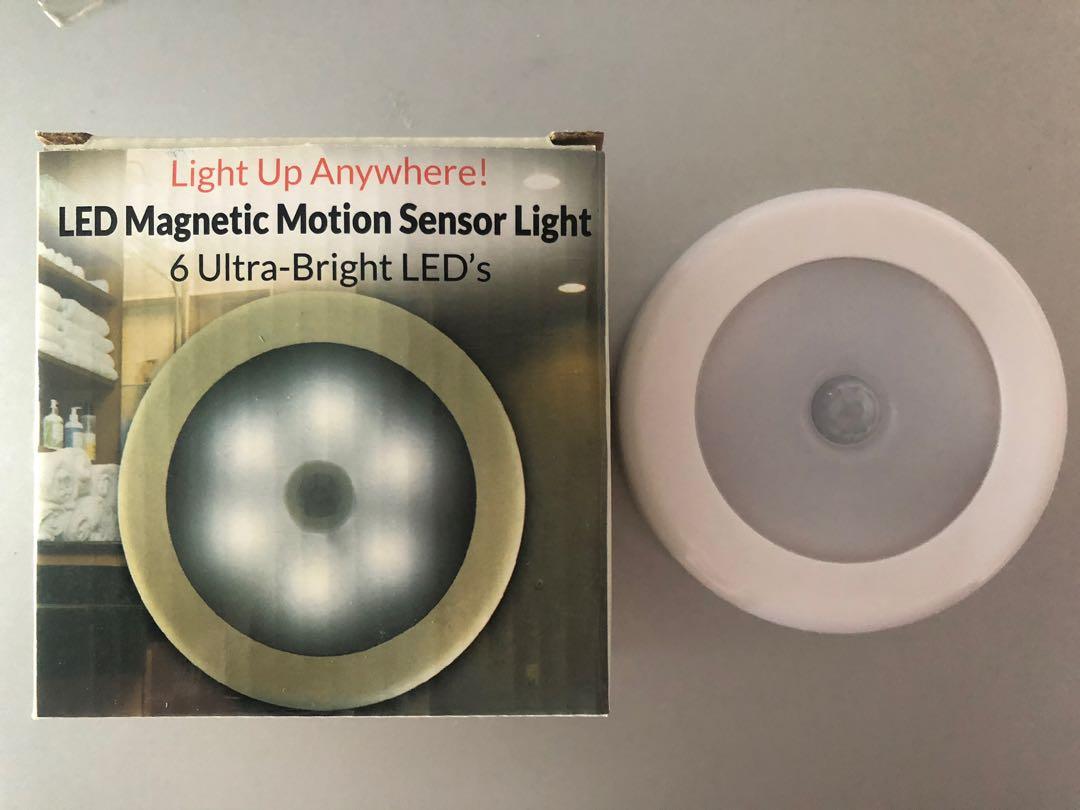 LED Magnetic motion sensor light, Furniture & Home Living, Lighting ...