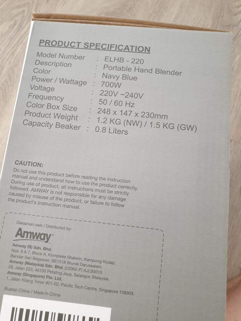 Lock&Lock Portable Hand Blender, TV & Home Appliances, Kitchen ...