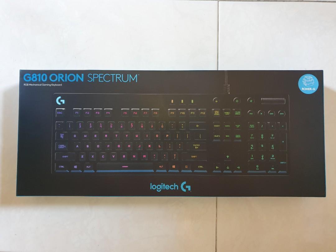 Logitech G810 Orion Spectrum RGB Gaming Keyboard, Computers & Tech ...