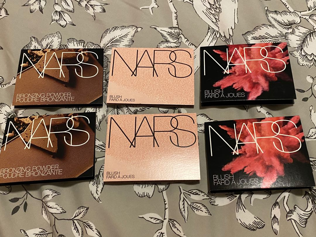 Nars Sample Cards - Orgasm blush, Sex Appeal blush, Laguna bronzer ...