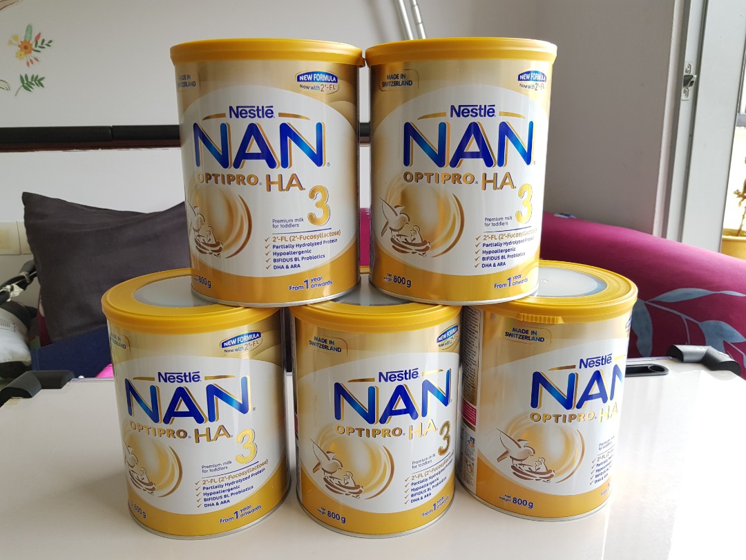 Nestle Nan HA 3 (800g) x5, Babies & Kids, Nursing & Feeding, Weaning ...
