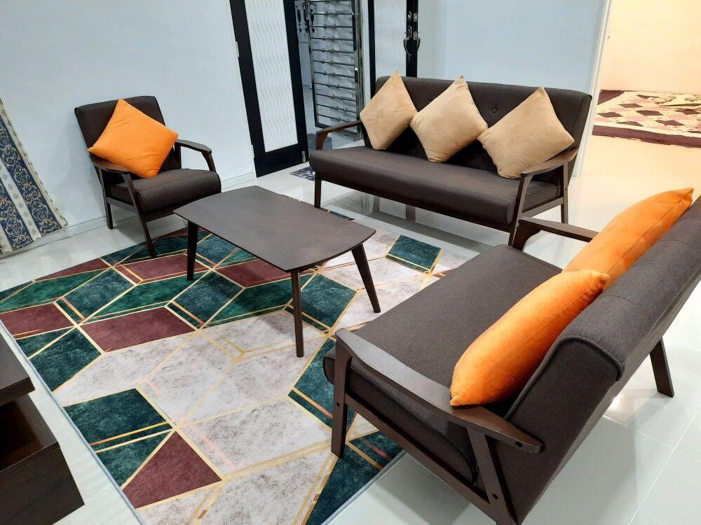 NEW in Box Scandinavian Sofa 3+2+1+Coffee Table Set not ikea ssf ...