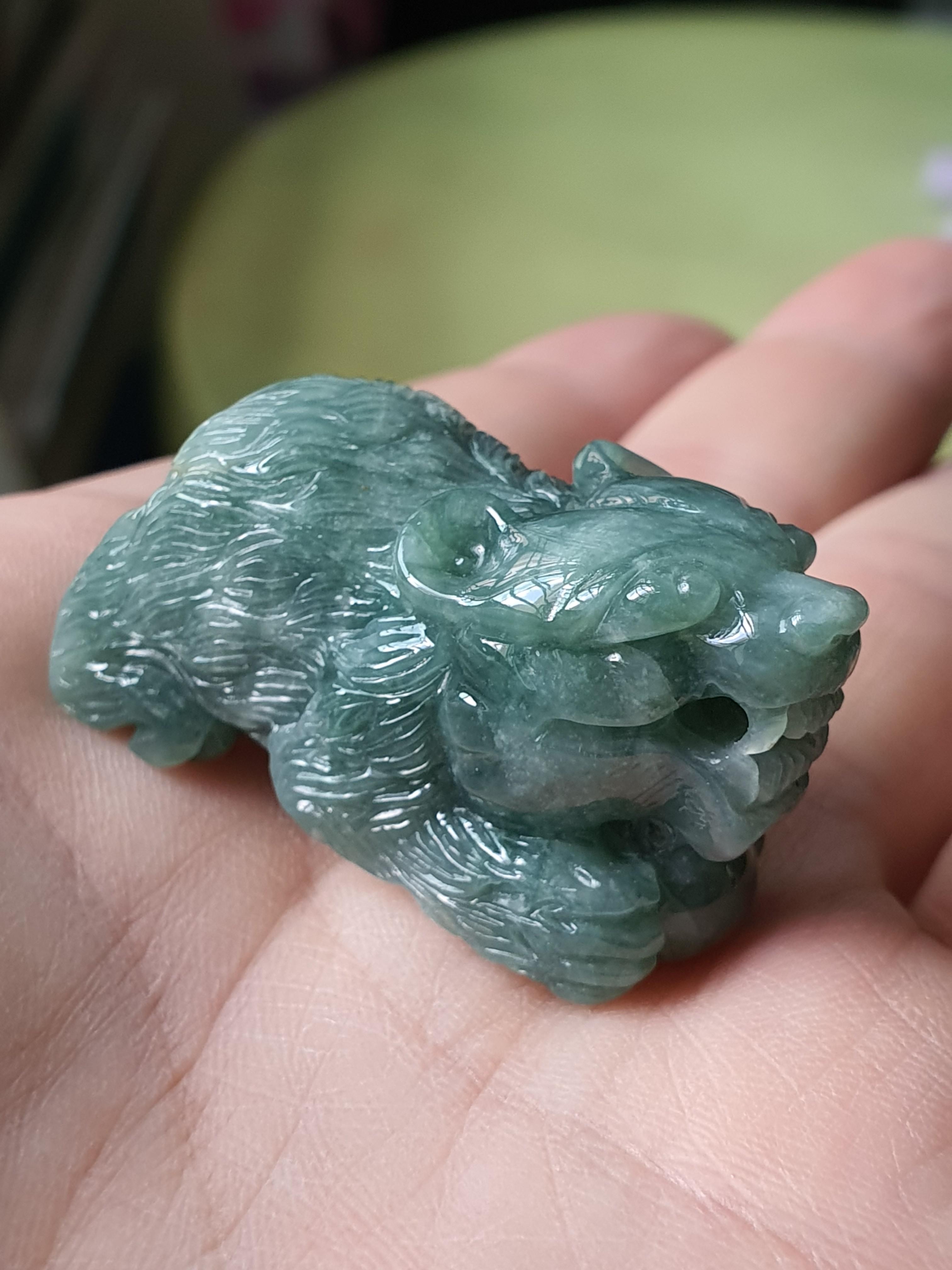 New jade (type A) stocks - zhongkui, guanyin, lotus, pixiu, bear ...