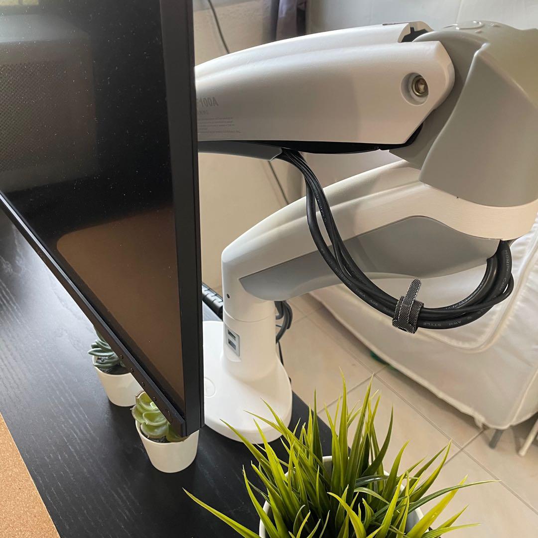 North Bayou F100A Monitor Arm Gas Spring Monitor Desk Mount, Computers ...