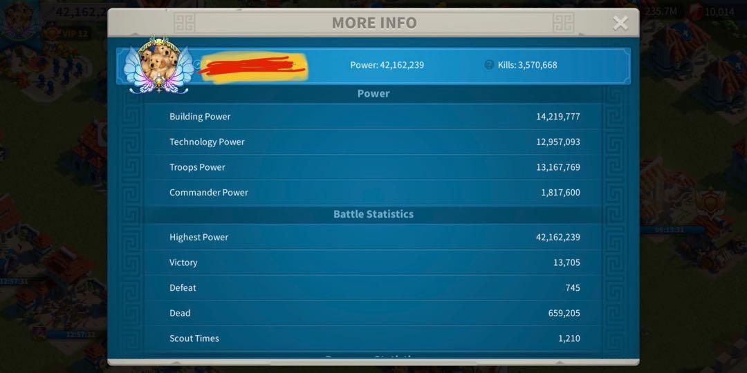 Rise Of Kingdoms ROK 42m VIP 12, Video Gaming, Gaming Accessories, Game ...