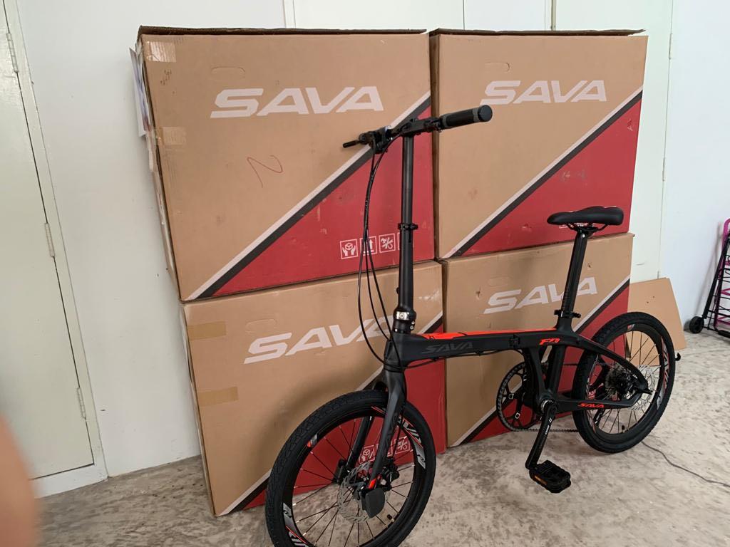 SAVA Z1 9S 20 inch Carbon Foldie Bike, Sports Equipment, Bicycles ...