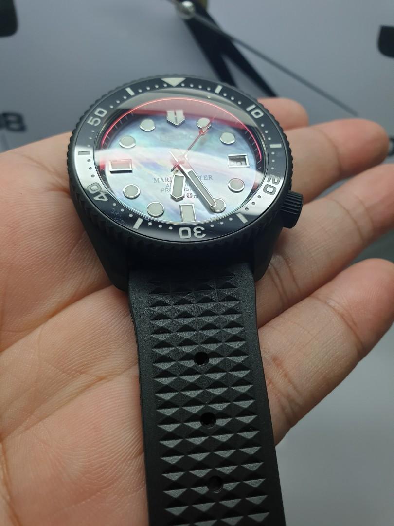 Seiko Skx 007J Cerakote Lume Marine Master Mod, Men's Fashion, Watches ...