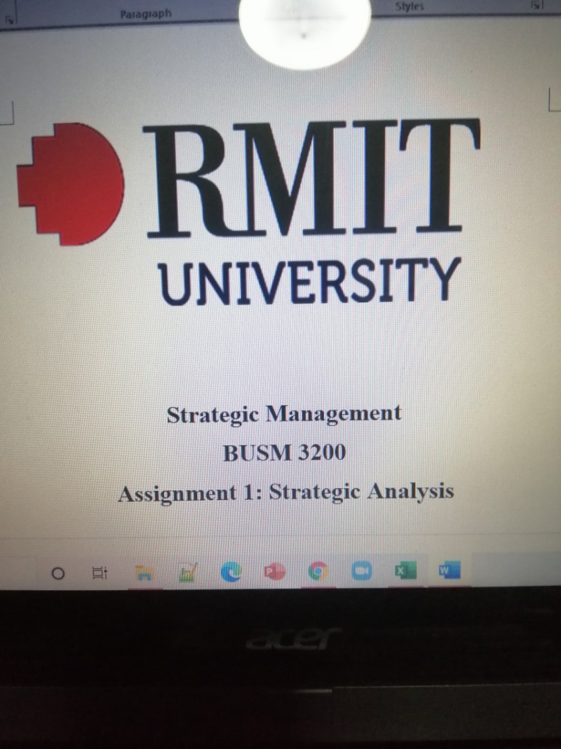 SIM RMIT Strategic Management Assignment 1, 2 and exam notes, Hobbies ...